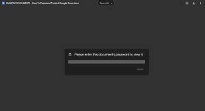 How To Password Protect Google Docs Sheets For Marketers