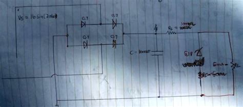 Solved 1 For A Circuit Configuration Of 15 Load Determine The Output Voltage And Ripple