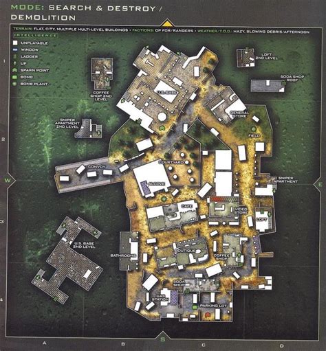 Official MW2 Maps Spawns For Each Mode