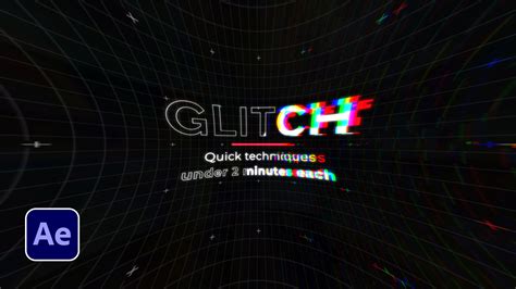 Create 3 Fast Popular Glitch Effects After Effects Sonduckfilm