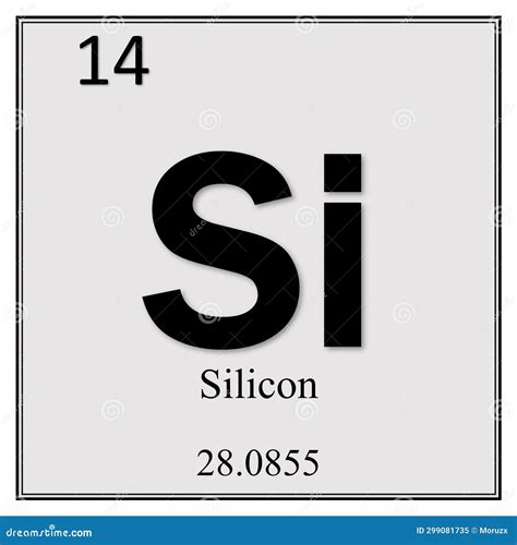 Silicon Chemical Element Symbol Stock Illustration Illustration Of Silicon Chemical Element Symbol Stock Illustration Illustration Of