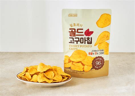 고구마칩 2종 파우치 디자인 Behance