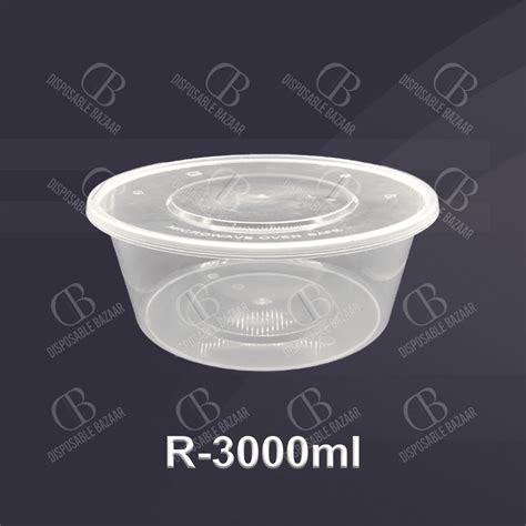 Plastic Container Black RFC Ml
