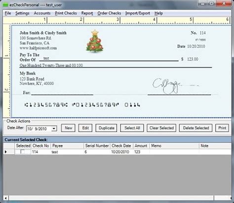 EzCheckPersonal Check Printing Software Download