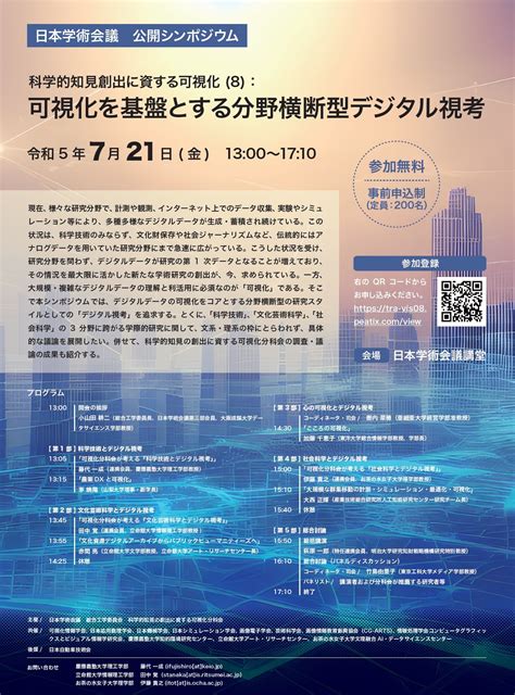 講演 可視化分科会が考える科学技術とデジタル視考 藤代研業績サイト