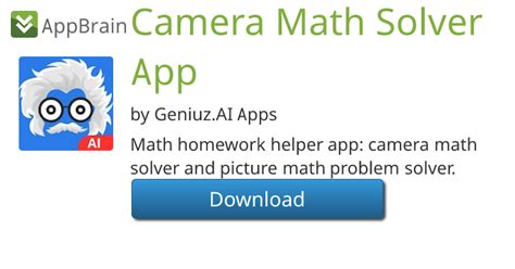 Camera Math Solver App For Android App Stats And Insights