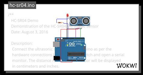 Hc Sr04 Ino Wokwi Arduino And ESP32 Simulator