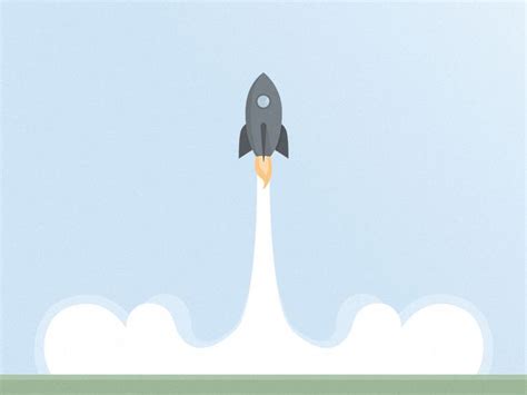Rocket Launch Illustration Design Product Launch Graphic Illustration