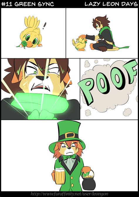 Lazy Leon Days 11 Green Sync — Weasyl