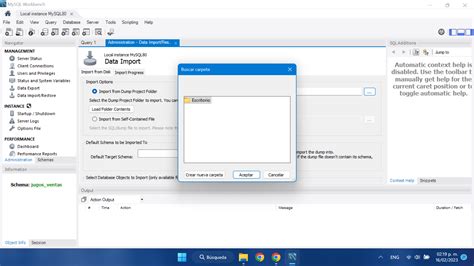 [duda] problema al importar archivo consultas sql avanzando en sql