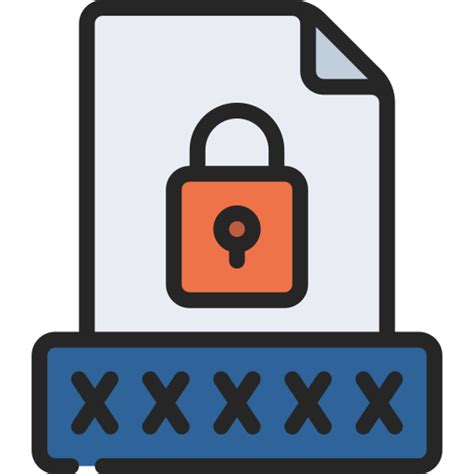 Password Protected Document File Filetype Icon Download On Iconfinder