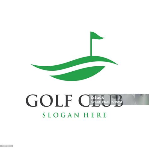 골프 공과 스틱 및 골프 코스 로고 템플릿 디자인입니다 직업적인 골프 팀 골프 클럽 토너먼트 사업 사건을 위한 로고 골프에 대한