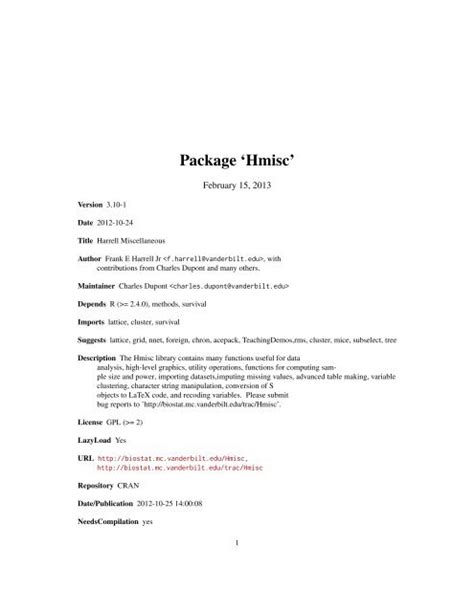package hmisc