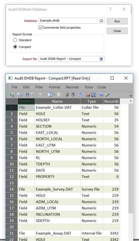 micromine 2018 feature highlight drillhole database audit micromine