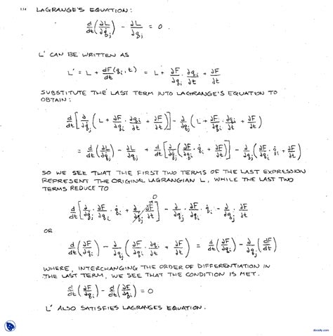 lagrange equation i advanced quantum physics sloved assignment problems