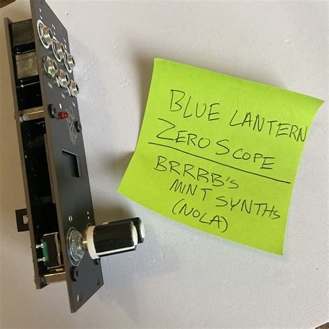 Blue Lantern Zero Scope Eurorack Module Black Reverb