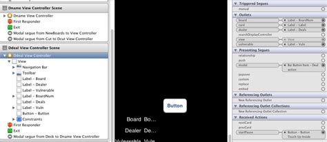 Xcode Greyed Out Link In Outlet List Of Connections Inspector Stack