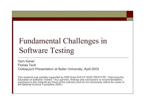 PDF Fundamental Challenges In Software Testing PDF FileFundamental Challenges In Software