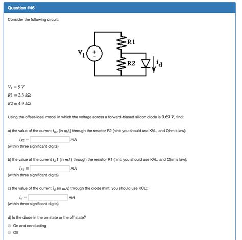 Solved Consider The Following Circuit Using The