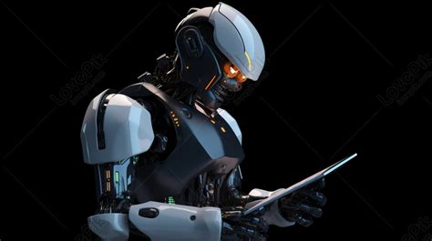 3d 렌더링 엔지니어는 로봇 성능 최적화에 태블릿을 활용합니다 감시 장치 배경 태블릿 배경 컴퓨터 기술 배경 이미지 Hd 감시 장치 태블릿 컴퓨터 기술 배경