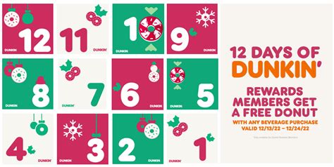 Celebrate The Holidays With 12 Days Of Free Donuts Dunkin
