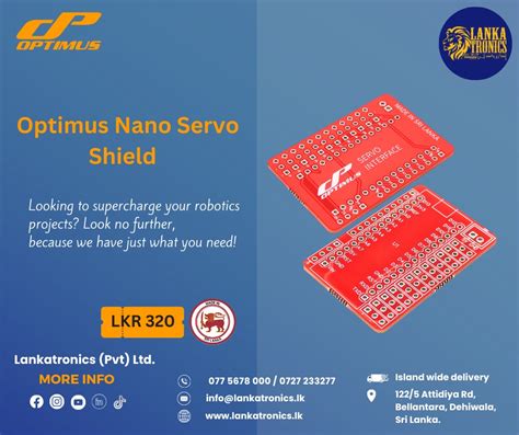 Optimus Unveiling An Exciting Introducing The Nano Servo Shield From