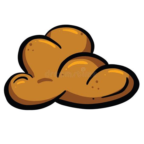 A Cartoon Illustration Of A Brown Poo Dookie Or Turd Stock Illustration