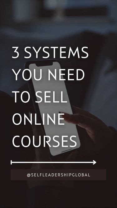 3 Systems you Need to Sell Online Courses | Make money online, How to ...