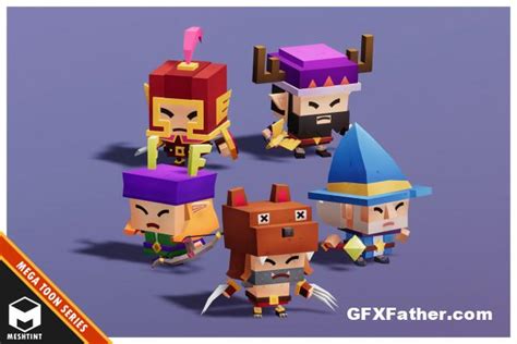 unity assets toon heroes pack v1 0 gfxfather