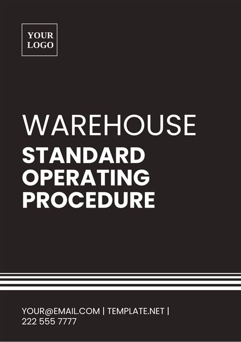 Warehouse Sop Template Edit Online And Download Example