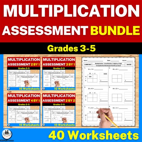 2 Digit By 1 Digit Multiplication Assessment Worksheets Expertuition