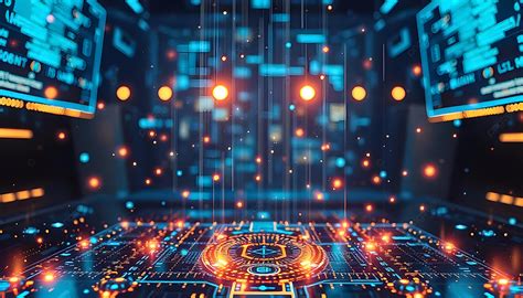 Holographic Displays And Floating Data Points Background Tech