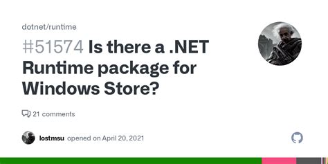 Is There A NET Runtime Package For Windows Store Issue Dotnet Runtime GitHub