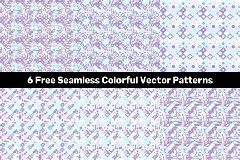 6 Free Seamless Vector Geometric Pattern Graphic By Davidzydd · Creative Fabrica