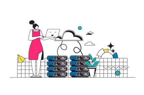 Web Hosting Cloud Storage Vector Art Icons And Graphics For Free Download