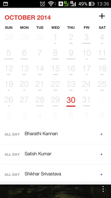 Expandable Month View Collapsable Week View Calendar Widget For Android Stack Overflow