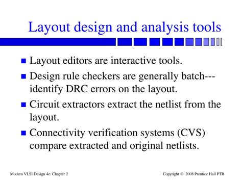 ppt vlsi design lecture 4 a layout extraction powerpoint
