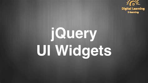 9 jquery ui widgets online training download app from below link