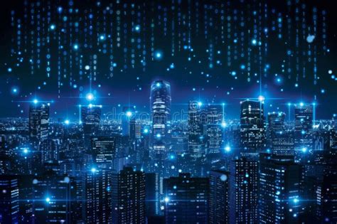 Ai Server Room With Glowing Lights Advanced Artificial Intelligence
