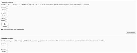 Solved Problem 4 10 Points Given F0 9v2 1 And Gx