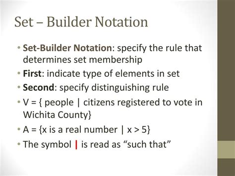 Ppt Set And Set Operations Powerpoint Presentation Free Download