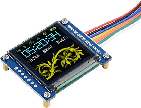 Amazon Waveshare Inch RGB OLED Display Module X Pixels Bit High Color K
