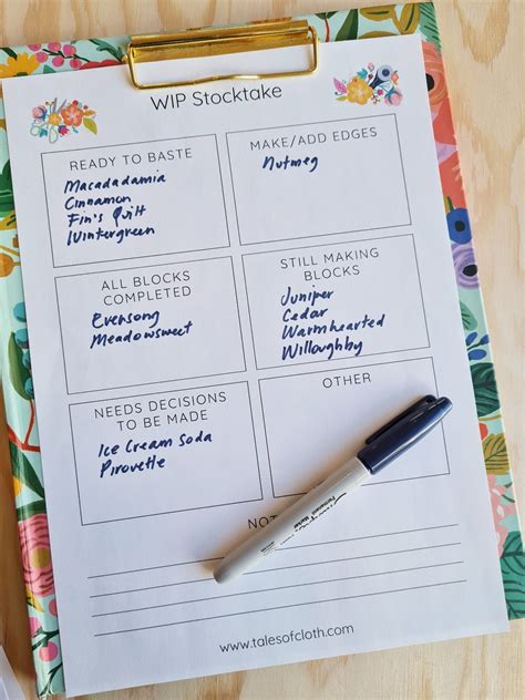 Grab My Wip Tracking Toolkit And Make Progress On Your Wips Tales Of