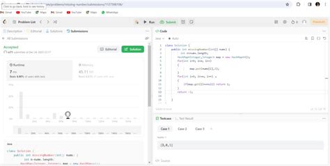 Akshay Vasudeva On Linkedin Leetcode Day 6th Level Easy 😎 Question Missing Number Link