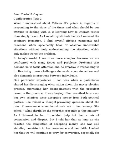 Caylan Reflection 3 Pdf