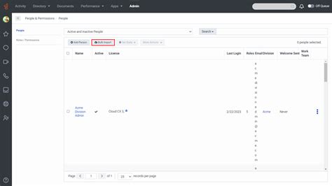 Bulk Import Users Genesys Training