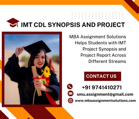 Imt Cdl Project Synopsis And Project Report