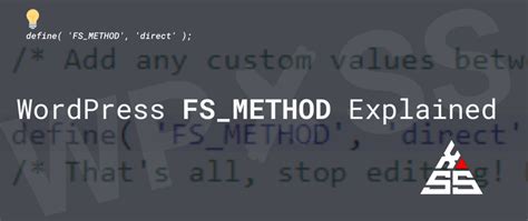 Wordpress Fsmethod Explained Wpxss