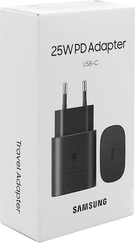 Samsung Universele USB C Adapter Oplader Snellader 25W Zwart Bol
