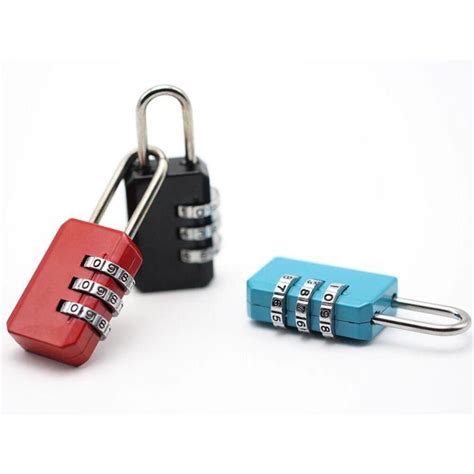 3 Digit Combination Travel Suitcase Luggage Bag Code Lock Padlock Cute